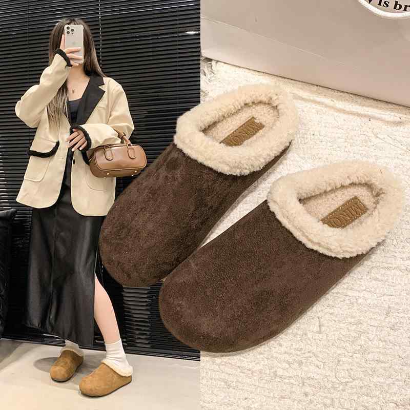 2サンダル レディース 秋冬 加絨 ボア サボ サンダル スリッパ 外履き 厚底 あったか 防寒 ボア サボ サンダル スリッパ つっかけ 靴 シューズ