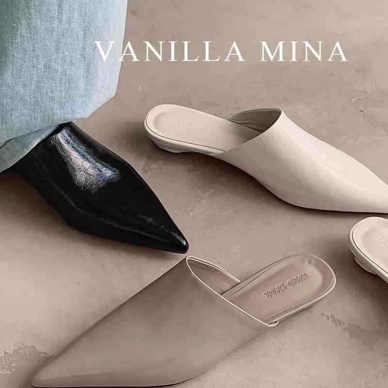 ミュール レディース サンダル 歩きやすい 履きやすい 痛くなりにくい ミュールサンダル スリッパ ぺたんこ ローヒール フラット 婦人靴 つっかけ ソフトレザー調 ポインテッドトゥ アイボリー・カテゴリ: 包頭・対象年齢: 成年・スタイル...