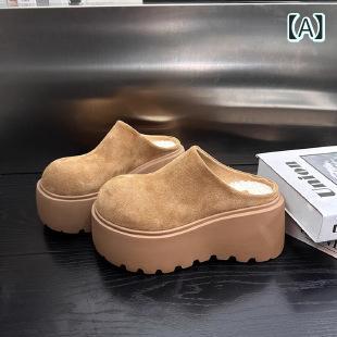 サンダル レディース 厚底 春秋 豪華感 レトロ 蒸れにくい プラットフォーム コットン スリッパ