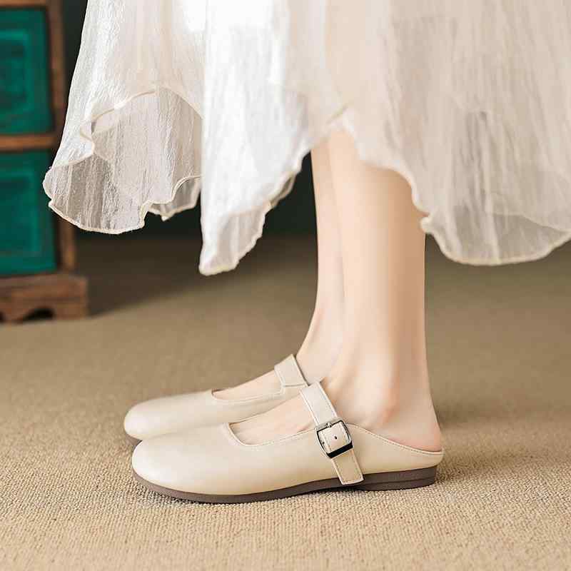 サンダル レディース 外履き レトロ フラット ローヒール スリッパ つっかけ ぺたんこ 歩きやすい 大きいサイズ 疲れにくい 普段使い かわいい