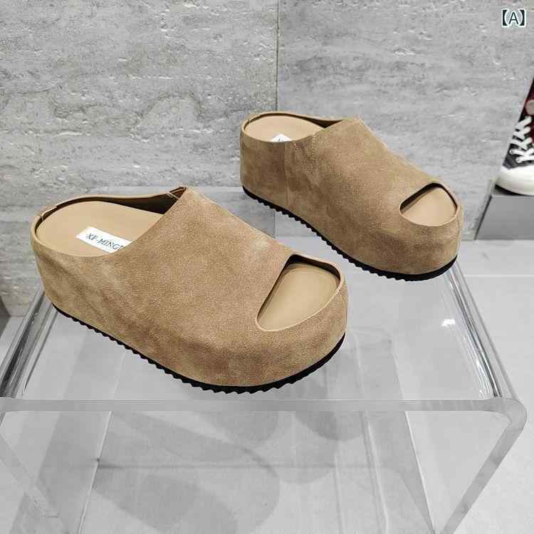 サンダル レディース 厚底 フラット ぺたんこ 履きやすい 歩きやすい 疲れにくい ミュール スリッパ つっかけ カジュアル 普段使い 旅行 おしゃれ かわいい レトロ サボ サンダル