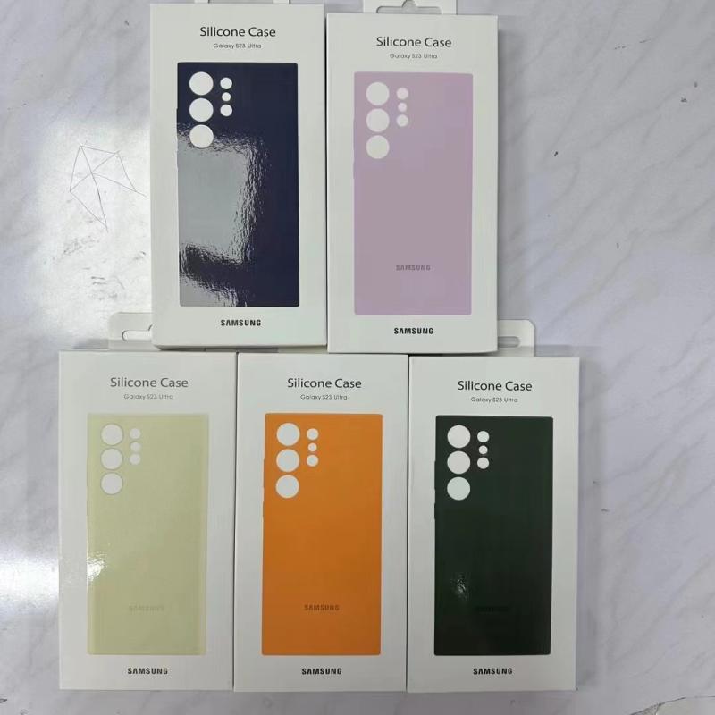 スマホケース Galaxy S23 液状シリコン保護ケース S23 Ultra シリコン 正 スマホカバー 衝撃吸収・款式: 全包・素材: 液态硅胶・流行元素: -・工艺: 热压・カラー: 深藍, 墨绿, 灰白, 浅紫色, 浅黄, ブラック...