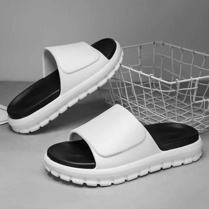 サンダル 男性用 豪華感 厚底 柔らかい EVA素材 スリッパ サンダル 防滑 臭わない 履き心地 通気性 外履き 涼しい