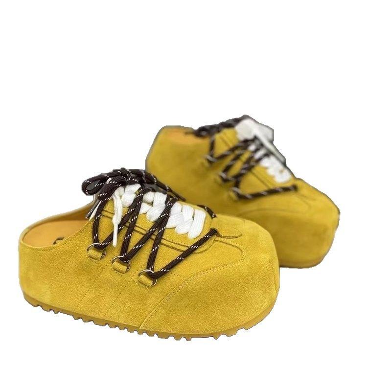 サンダル レディース 厚底 モカシン スリッパ ブークレ ボア サボ サンダル 秋冬 かわいい 普段使い スエード調 バブーシュ