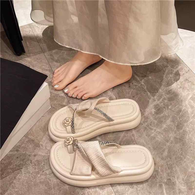 サンダル レディース 厚底 涼しい 外履き スカート スリッパ かわいい 普段使い