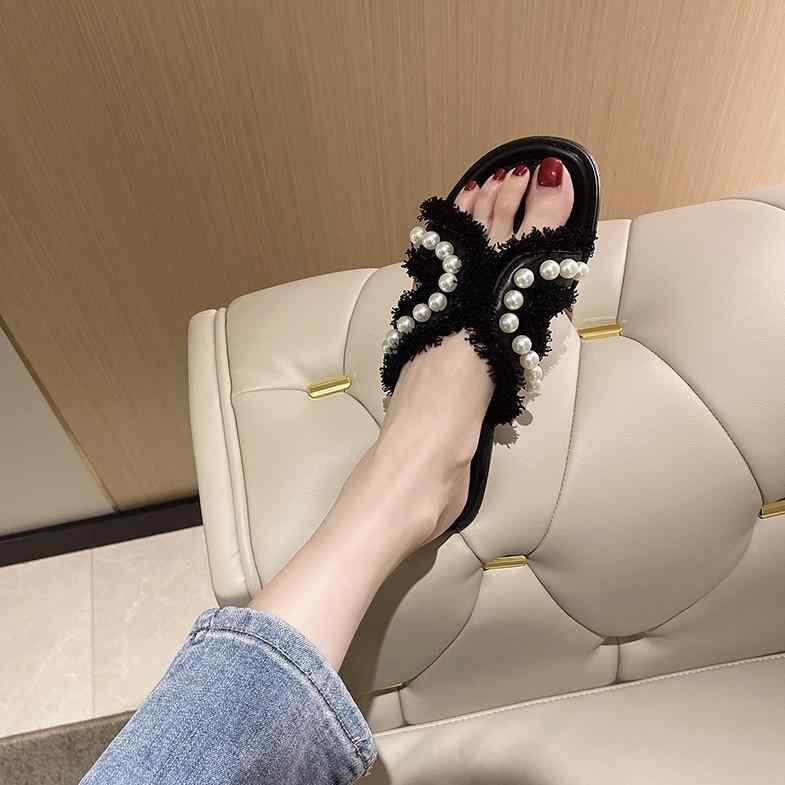 サンダル レディース 春夏 フラット 韓国 パール ぺたんこ 歩きやすい おしゃれ かわいい 普段使い