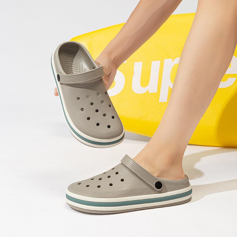 サンダル 男性用 紳士 普段使い ビーチ 病院 介護 スリッパ つっかけ クロック サボ 軽量 履きやすい 疲れにくい 滑り止め