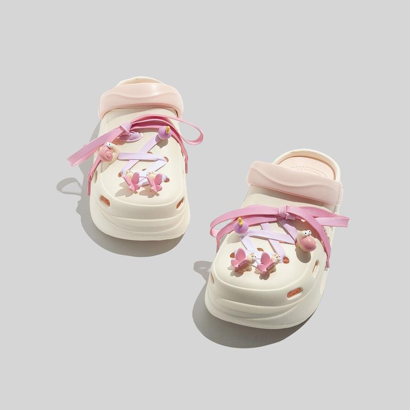 サンダル レディース 厚底 穴あきサンダル スリッパ ビーチサンダル 接触冷感 通気性 滑り止め 履き心地 普段使い・製品カテゴリ: 包頭・スタイル: カジュアル・靴の素材: EVA・靴底の素材: EVA・サイズ: S(35-36), M(...