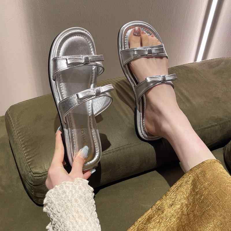 サンダル レディース 韓国 フラット ぺたんこ オープントゥ スリッパ サマー ビーチ 普段使い リゾート カジュアル かわいい 歩きやすい