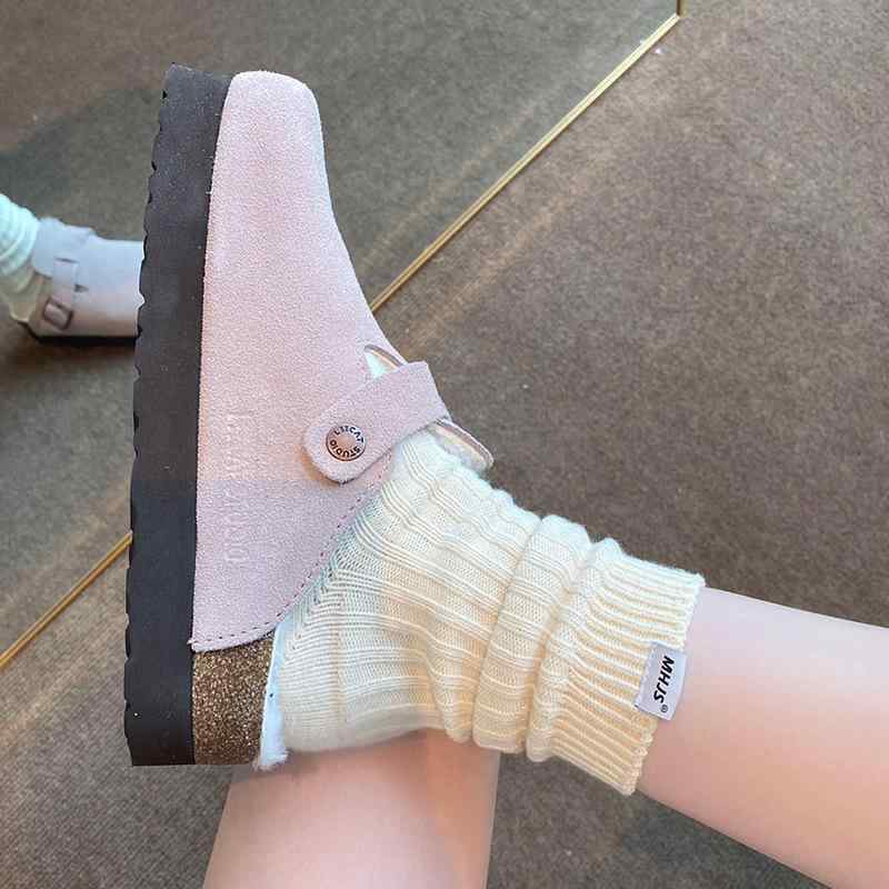 サンダル レディース 厚底 秋冬 ファー サボ サンダル スリッパ ボア 付き 防寒 あったか つっかけ 履きやすい 歩きやすい 美脚 普段使い