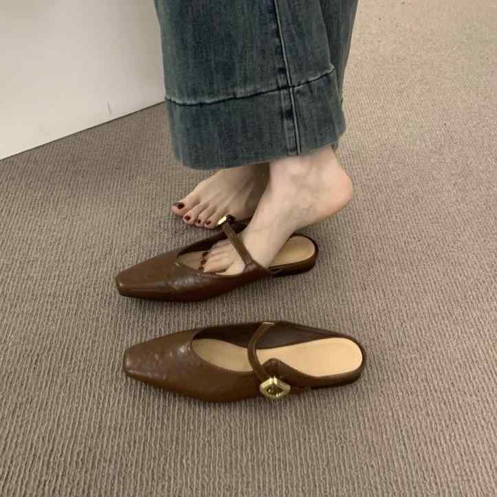 ミュール レディース 外履き フラット ぺたんこ スリッパ サンダル バンドデザイン 痛くなりにくい 疲れにくい 歩きやすい かわいい 楽ちん おしゃれ 普段使い 旅行 お出かけ デート