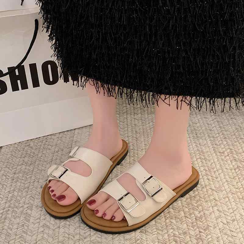 サンダル レディース 春夏 フラット ぺたんこ ダブルストラップ 履きやすい 歩きやすい ビーチサンダル 普段使い 旅行 リゾート