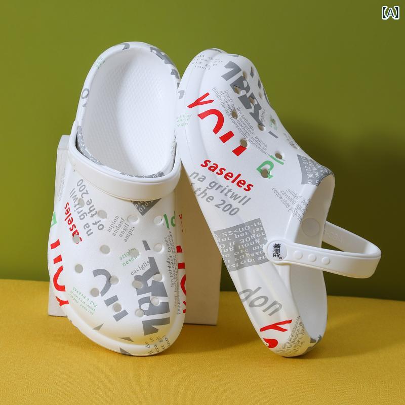 サンダル カップル 向け EVA サンダル 穴あき 滑り止め 軽量 通気性 普段使い・性別: 男女兼用・靴底素材: EVA・機能: 通気性・甲材: EVA・要素: 穴あき・靴底厚: 1.5cm-3.5cm・対象: カップル・スタイル: サボ...