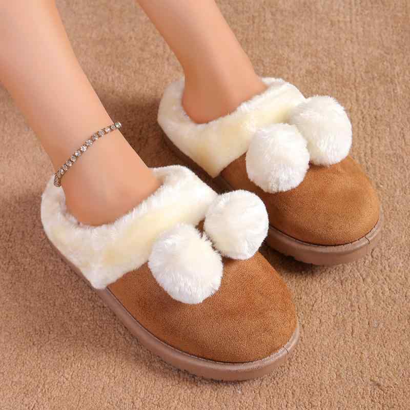 スノーブーツ レディース 厚底 ファー モカシンシューズ スリッパ サンダル ボア フラットヒール かわいい 秋冬 あったか 防寒 ぺたんこ 外履き ルームシューズ 普段使い・カラー: 驼色, 黒, 咖啡色・サイズ: 36, 38, 40・...