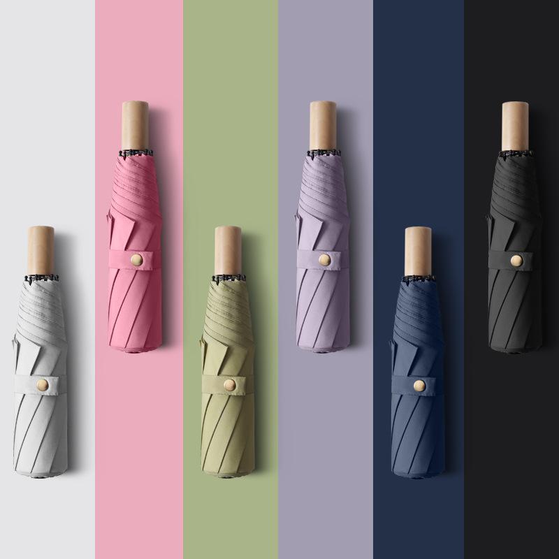 傘 折りたたみ傘 木の手Largeサイズ 晴雨兼用 UVカット 日傘