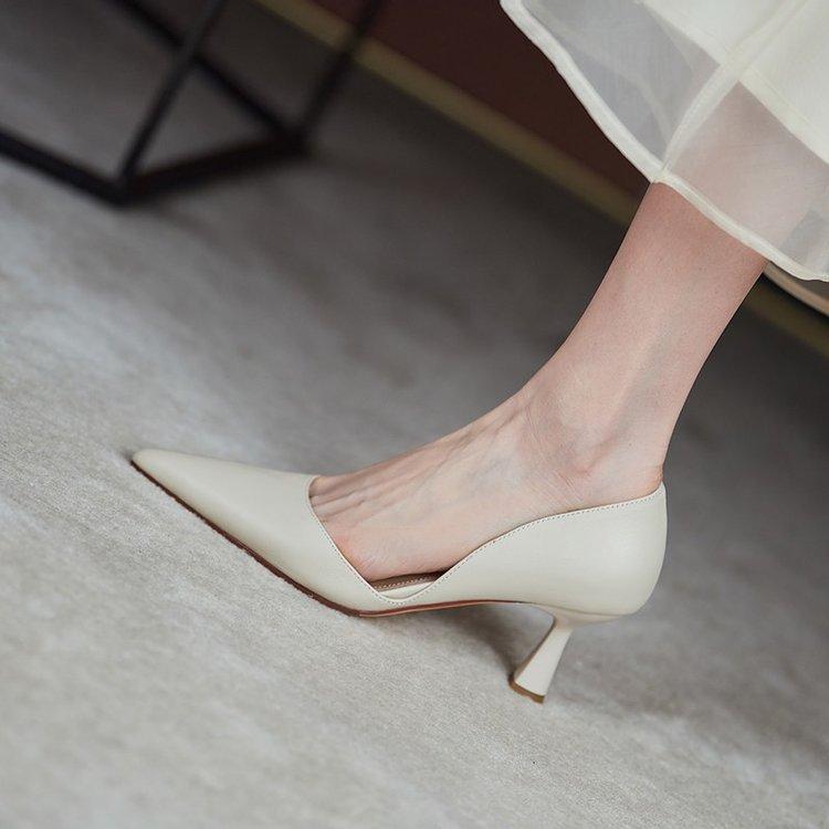 2パンプス レディース 春夏 通勤 7cm 8cm ヒール ポインテッドトゥ 柔らかい 履きやすい 婦人靴 オフィス きれいめ シンプル スムース スエード・靴のつま先の形状: 尖ったつま先・・性別: 女性・ヒールの高さ: ハイヒール（6-...