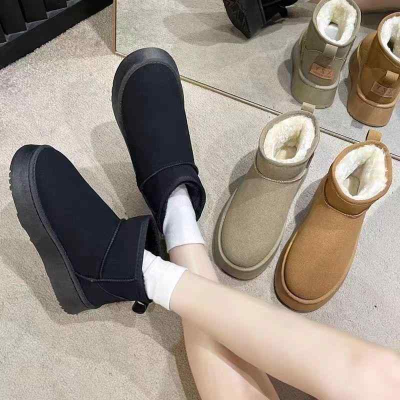 2厚底 スノーブーツ レディース 冬季 裏起毛 防寒 防水 滑り止め 暖かい 綿靴 女性 婦人 東北地方 歩きやすい 普段使い