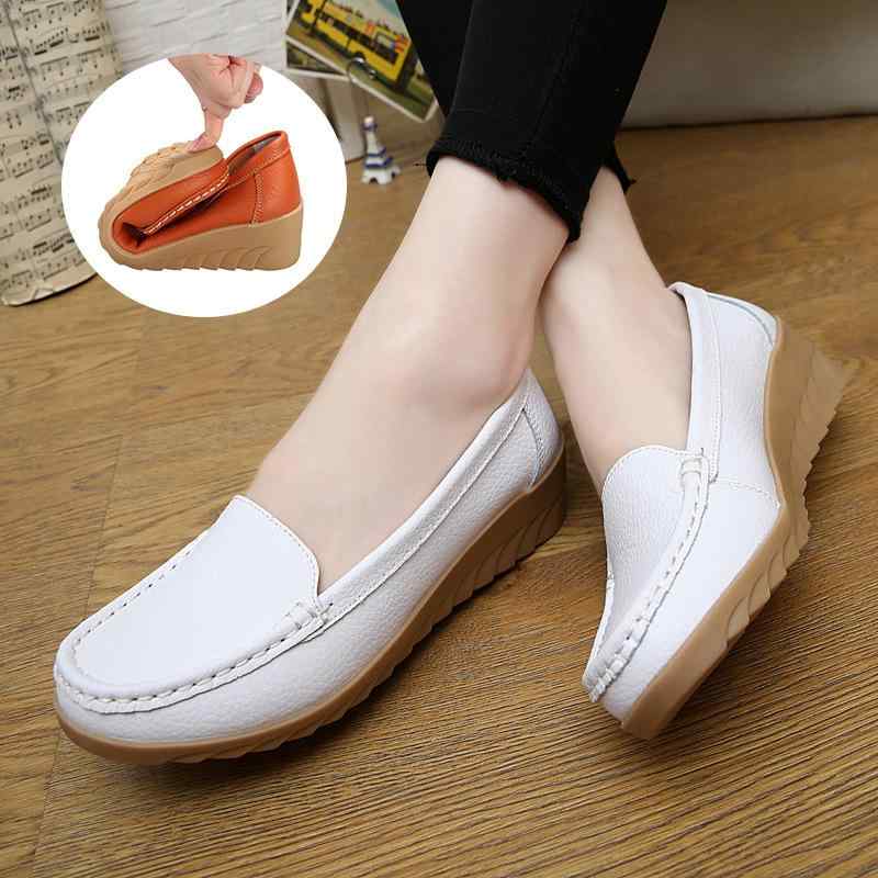 2靴 レディース 婦人靴 看護師向けシューズ 牛革 革 スリッポン ローヒール フラット ぺたんこ靴 歩きやすい 履きやすい 痛くなりにくい 柔らかい クッション 春夏秋冬 カジュアル 普段使い