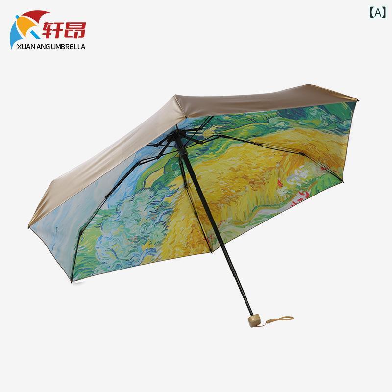 2傘 折りたたみ傘 晴雨兼用 ゴールド フラット 軽量 6本骨 ミニ ギフト 贈り物