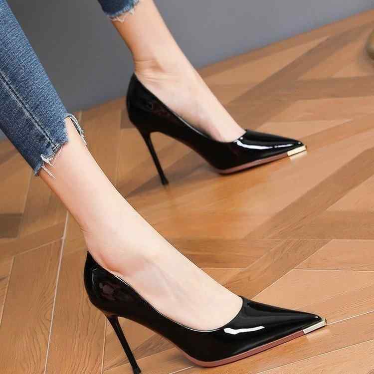 パンプス レディース 春夏 ポインテッドトゥ ハイヒール エレガント 無地 ヌードカラー オフィス きれいめ 上品 通勤