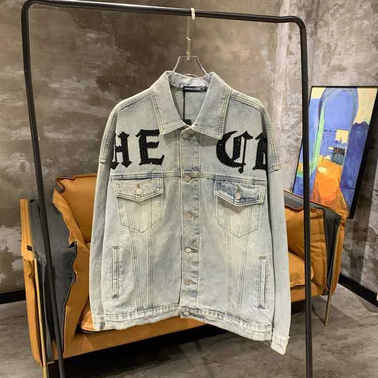 ジャケット 男性用 デニム ヒョウ柄 タイガー トラ 重ね着風 Gジャン トップス 春秋物 ウォッシュ加工 ヴィンテージ風