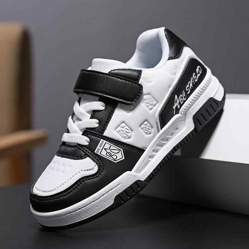 スニーカー キッズ 子供靴 男の子 女の子 大童 板鞋 運動靴 レースアップ 通学 普段使い 軽量 春秋・カラー: 528-白绿, 528-白红, 528-黒白・サイズ: 28, 29, 30, 31, 32, 33, 34, 35, 36...