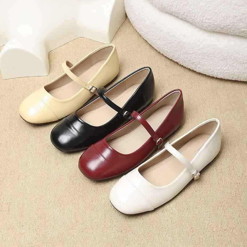 パンプス レディース マリージェーン フラットシューズ ストラップ ラウンドトゥ 大きいサイズ 41 42 43 かわいい 歩きやすい 痛くなりにくい ローヒール ぺたんこ 普段使い 春夏