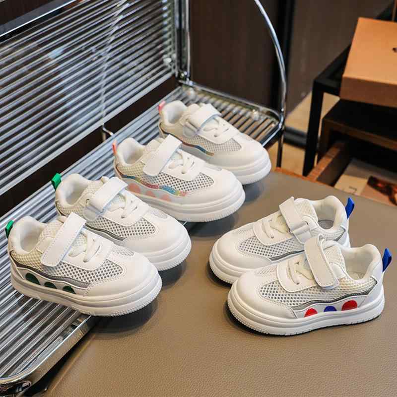 2スニーカー キッズ 子供 男の子 女の子 通気性 スポーツ シューズ 運動靴 スリッポン 紐なし 小さいサイズ 白 無地 春夏