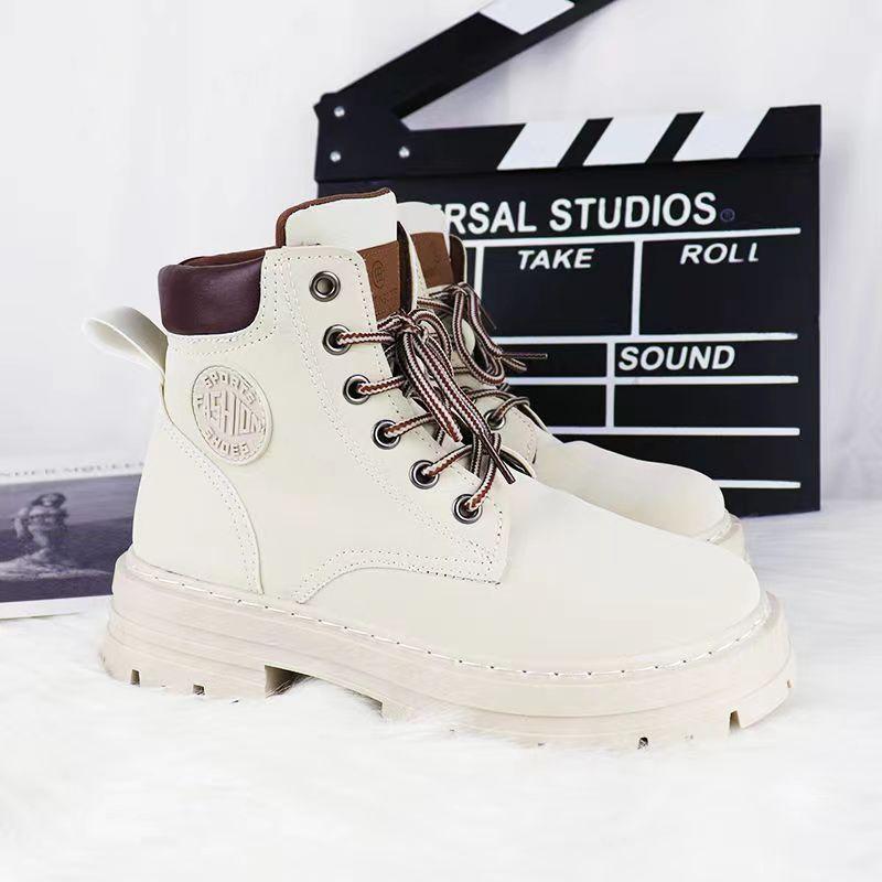 ブーツ レディース 男性用 英国風 ワークブーツ 厚底 身長アップ レースアップ ショートブーツ ヴィンテージ 秋冬