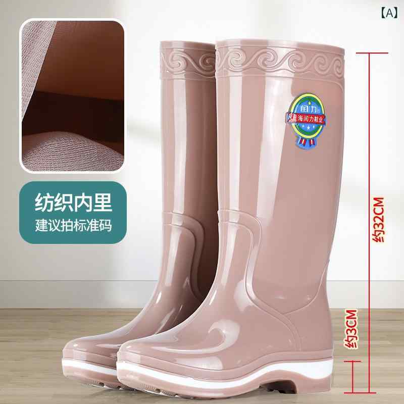 2レインブーツ レディース 防水 滑り止め 暖かい 裏起毛 ロングブーツ キッチン 洗車 園芸 農業 漁業 普段使い 耐摩耗性