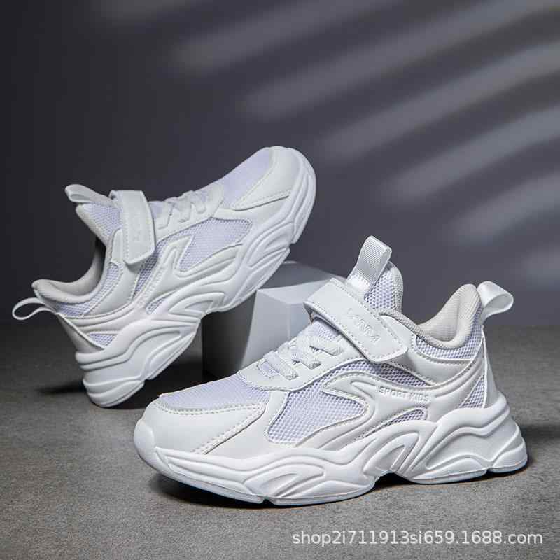 スニーカー キッズ 子供 女の子 男の子 春秋 メッシュ 通気性 スポーツシューズ 靴 マジックテープ 運動靴 普段履き