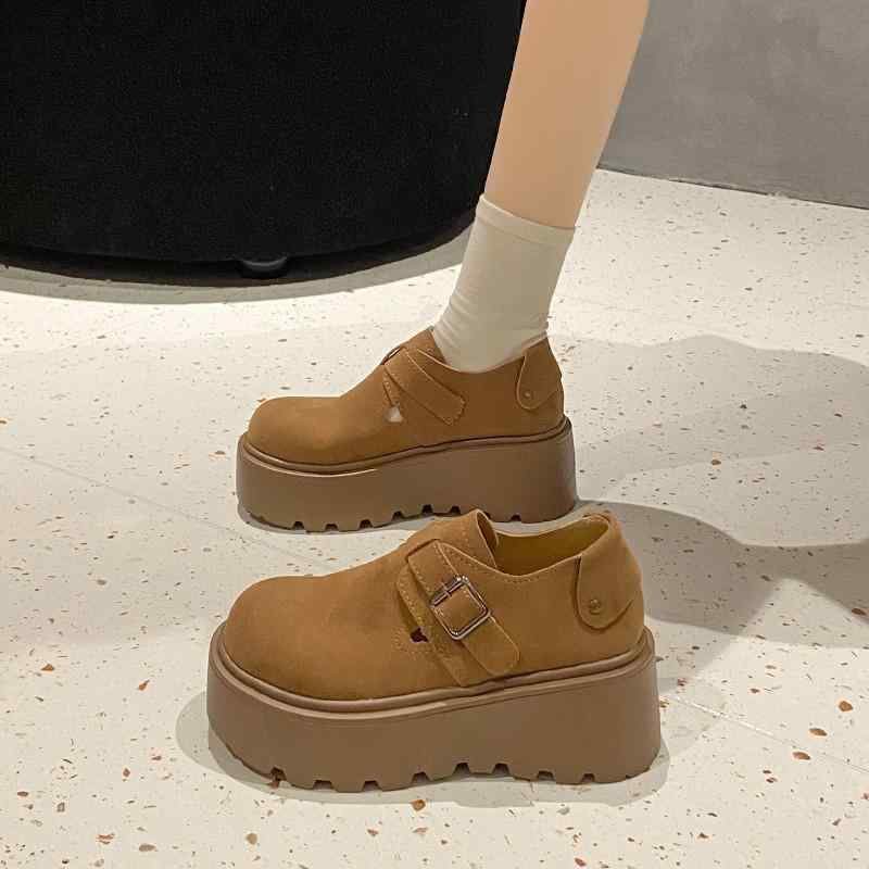 スニーカー レディース 厚底 一脚 楽ちん ローファー シューズ 春秋 ファッション レトロ かわいい 普段使い 軽量 歩きやすい