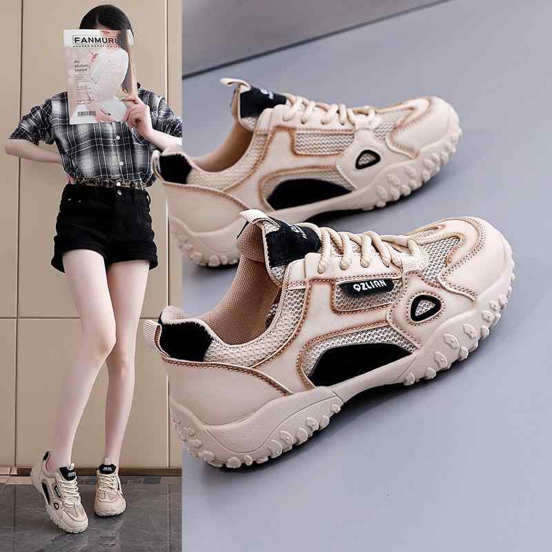 スニーカー レディース スポーツシューズ 通気性 メッシュ 韓国ファッション 厚底 ローカット 普段使い