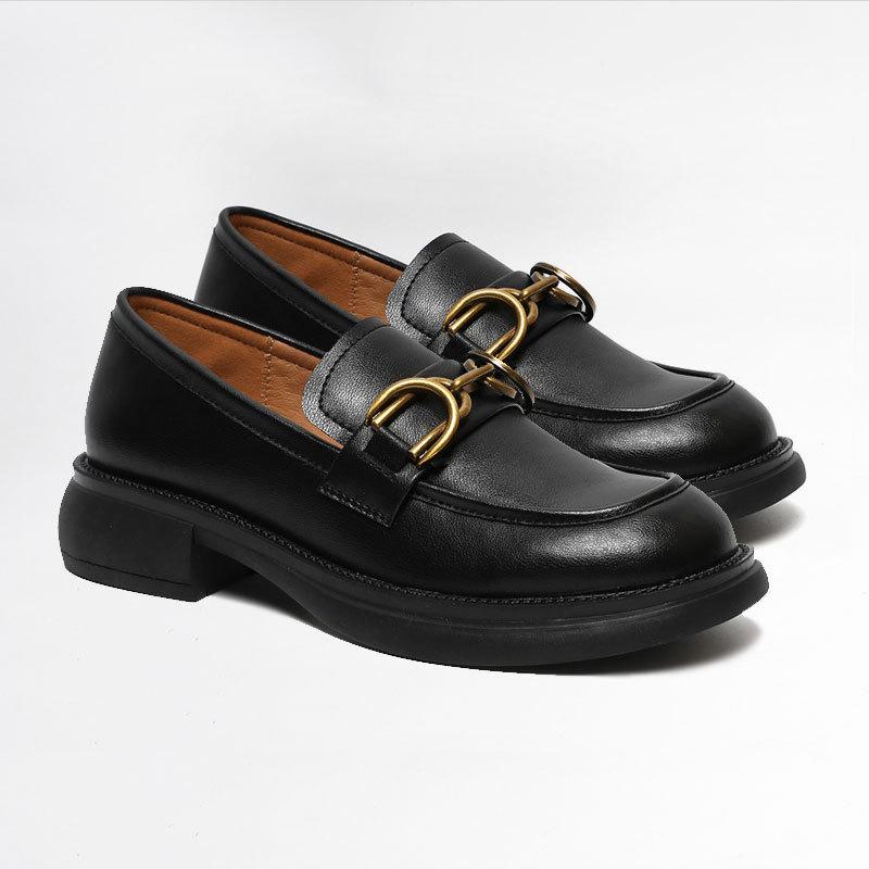 靴 レディース 牛革 ローファー 黒 フラットシューズ パンプス 歩きやすい 痛くない ぺたんこ靴 モカシン カジュアル 英国風 レザー 通勤 普段使い