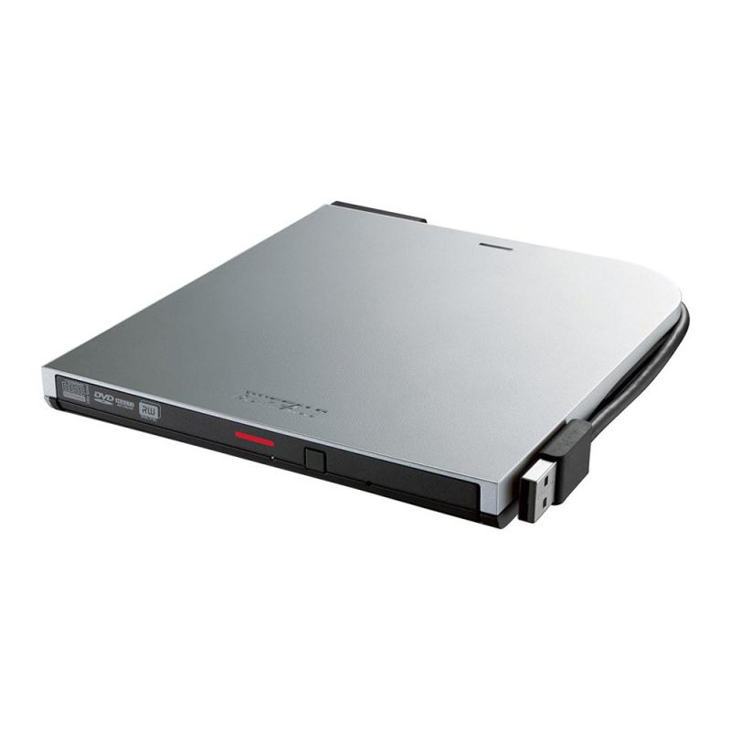 BUFFALO Surface対応 書き込みソフト添付 ケーブル収納 ウルトラスリムタイプ ポータブルDVD DVSM-PT58U2Vシリーズ