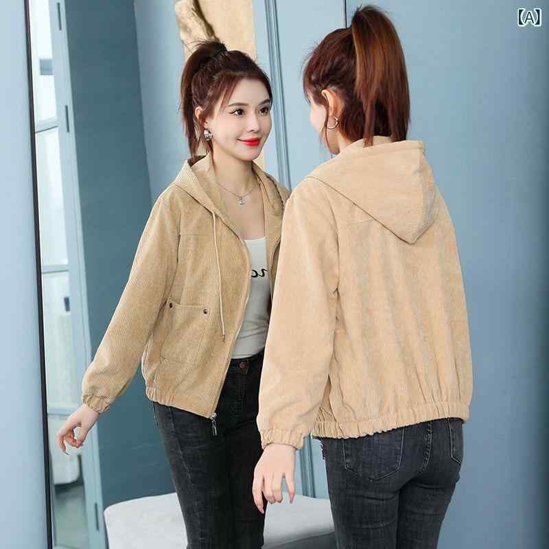ジャケット レディース コーデュロイ ショート丈 春物 長袖 小柄 細見え 着痩せ 羽織り アウター おしゃれ かわいい