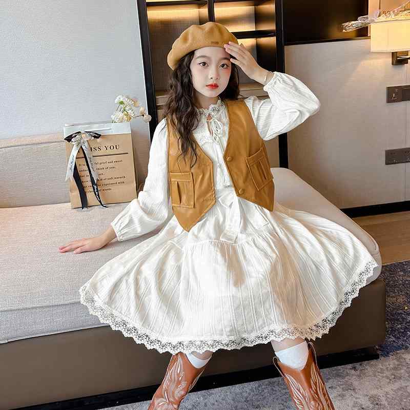 ワンピース キッズ 子供 セットアップ 2点セット ガーリー かわいい おしゃれ 秋