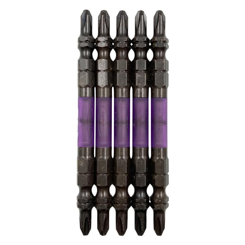 アネックス(ANEX) 黒龍靭ビット 両頭 スリム +2×85 5本組 ABRS5-2085サイズ:刃先×全長/プラス2×85mm先端径:直径4.5mm硬度:HRC62.5仕様:18Vインパクトドライバー対応