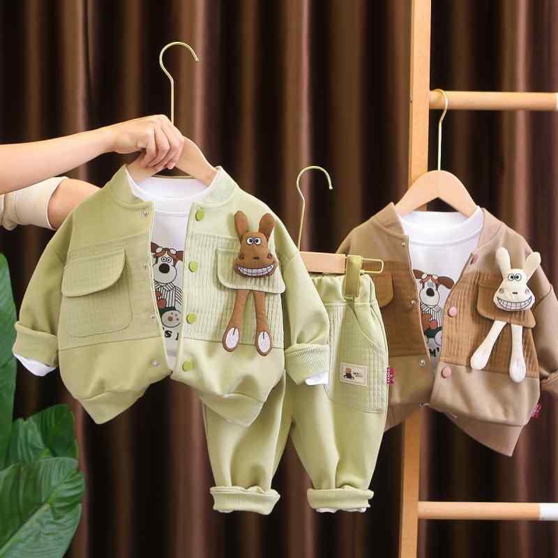 2ジャケット キッズ 男の子 春物 アウター 3点セット ボーイズ おしゃれ かっこいい 上下セット