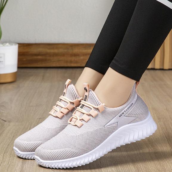 スニーカー レディース 婦人靴 ランニングシューズ 運動靴 フラット ローカット 通気性 メッシュ 柔らかい 履きやすい 歩きやすい 軽量 普段使い カジュアル 外反母趾[ "・カテゴリ: 运动风休闲鞋", "...