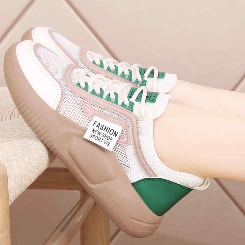 スニーカー レディース 春夏 メッシュ 通気性 スポーツ 厚底 カジュアル 軽量 普段使い かわいい