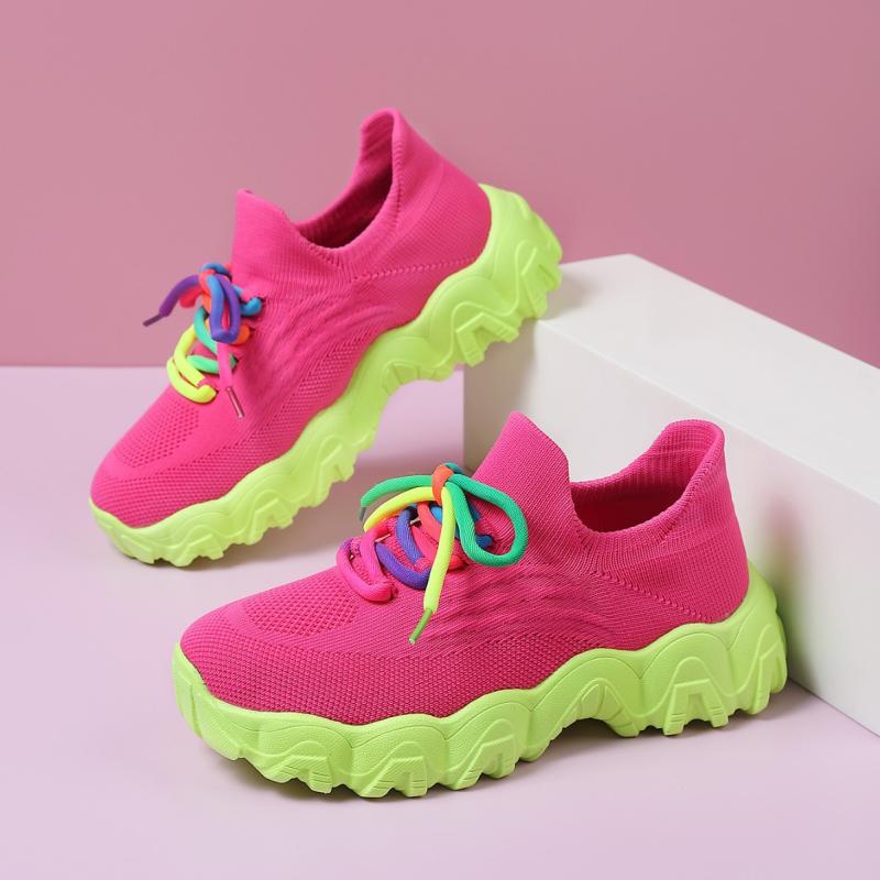 スニーカー レディース 大きいサイズ スポーツシューズ 通気性 蒸れにくい 伸縮性 屈曲性 ニット ソックスシューズ スリッポン 紐なし 履きやすい 疲れない 歩きやすい 普段使い