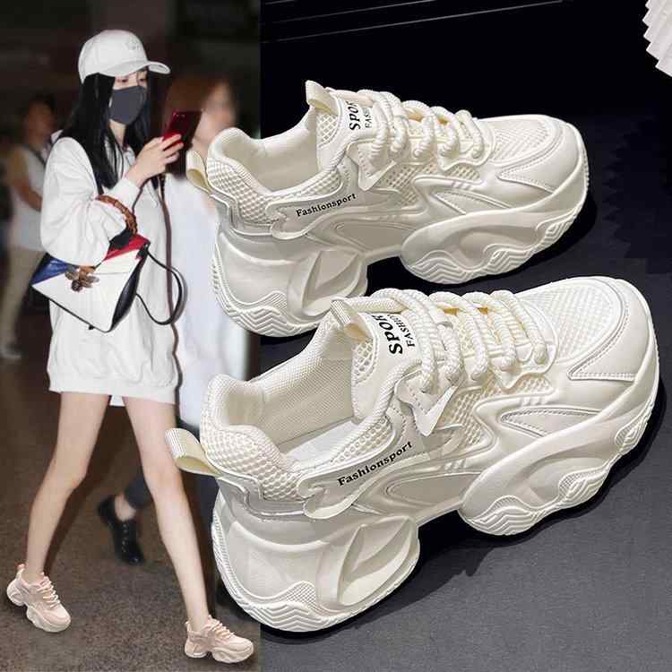 スニーカー レディース 厚底 スポーツ カジュアル 小柄 身長アップ 普段使い 美脚効果 軽量 快適 歩きやすい