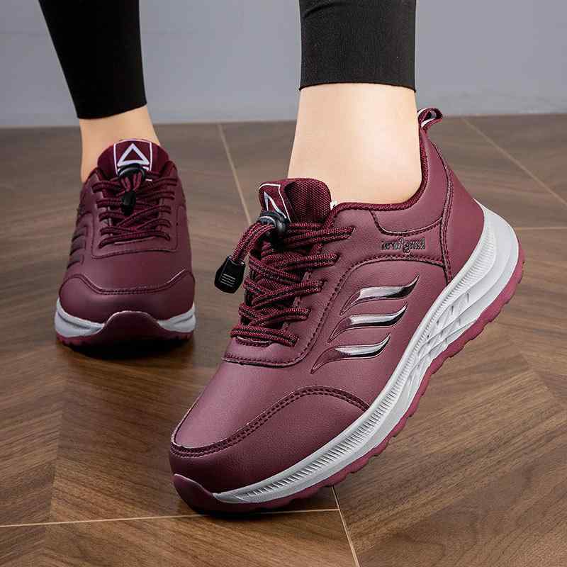 靴 レディース 中高齢者 母 靴 幅広 甲高 防水 防滑 柔らかい レザー シューズ 婦人靴 歩きやすい 履きやすい 秋冬