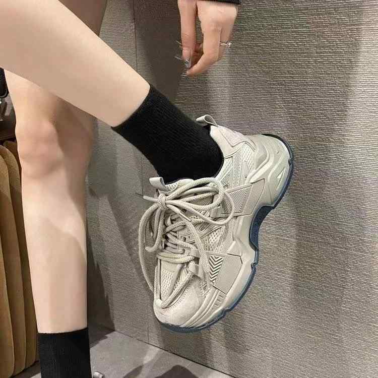 スニーカー レディース 厚底 インヒール 黒 スポーツシューズ カジュアル 普段使い 美脚 身長アップ 運動靴 秋冬