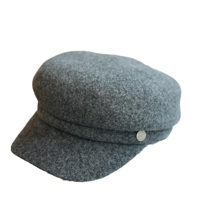 帽子 レディース 秋冬 ウール ニット ワークキャップ 小顔効果 防寒 暖かい カジュアル かわいい おしゃれ[{"平顶帽":"","冬季":"","...