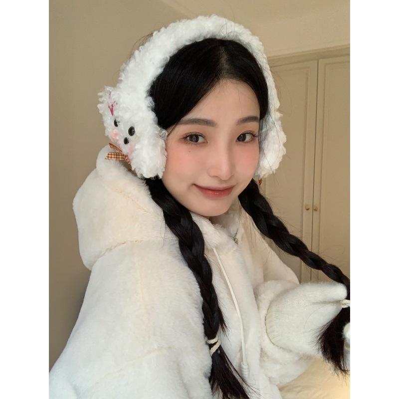 イヤーマフ レディース 秋冬 日系 かわいい テディベア風 ボア 暖か 防寒 ネックウォーマー 2way ふわふわ もこもこ
