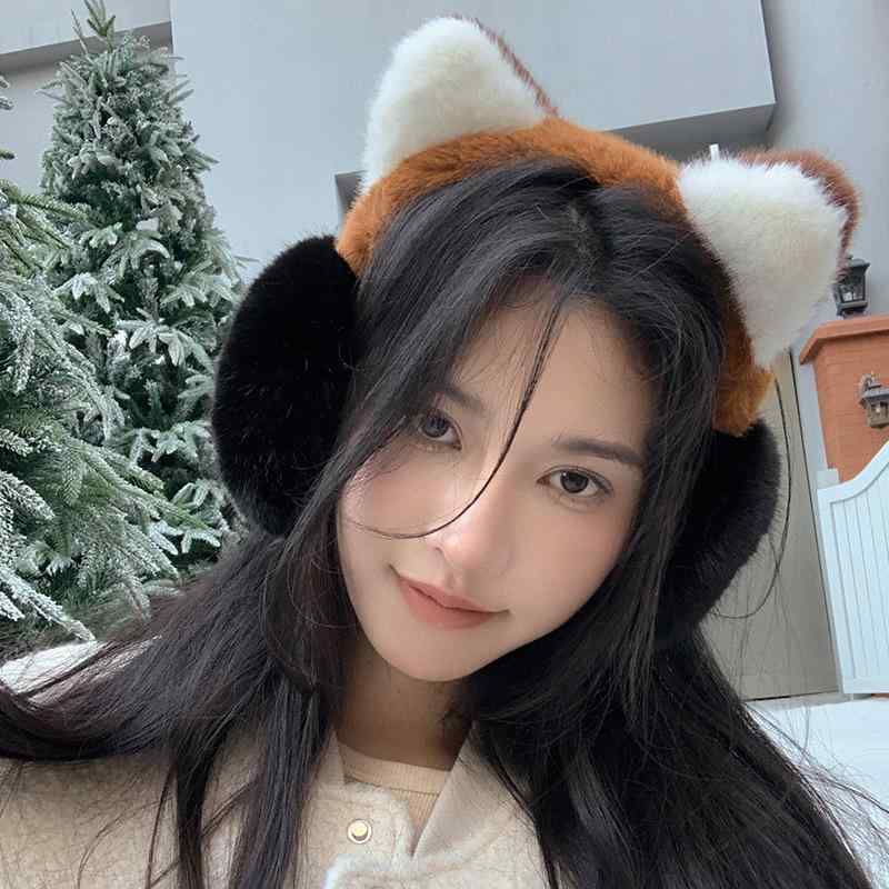 2イヤーマフ レディース かわいい 猫耳 折りたたみ 耳当て 防寒 秋冬 ふわふわ もこもこ あったか イヤーウォーマー コンパクト