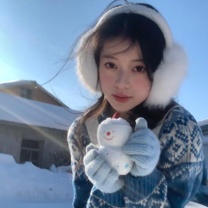 2イヤーマフ レディース 防寒 暖か うさぎ フェイクファー ふわふわ 耳カバー 秋冬 雪遊び スキー スノボ アウトドア かわいい ガーリー