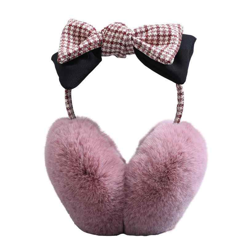 2イヤーマフ レディース かわいい ふわふわ 防寒 耳あて イヤーウォーマー もこもこ あったか グッズ 裏起毛 女性用 秋冬